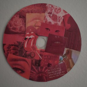 Custom Collage CD - Red - Etsy