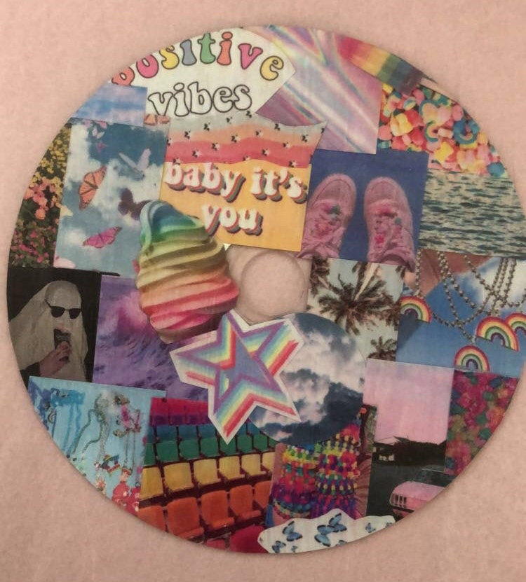Custom Collage CD Rainbow Theme - Etsy