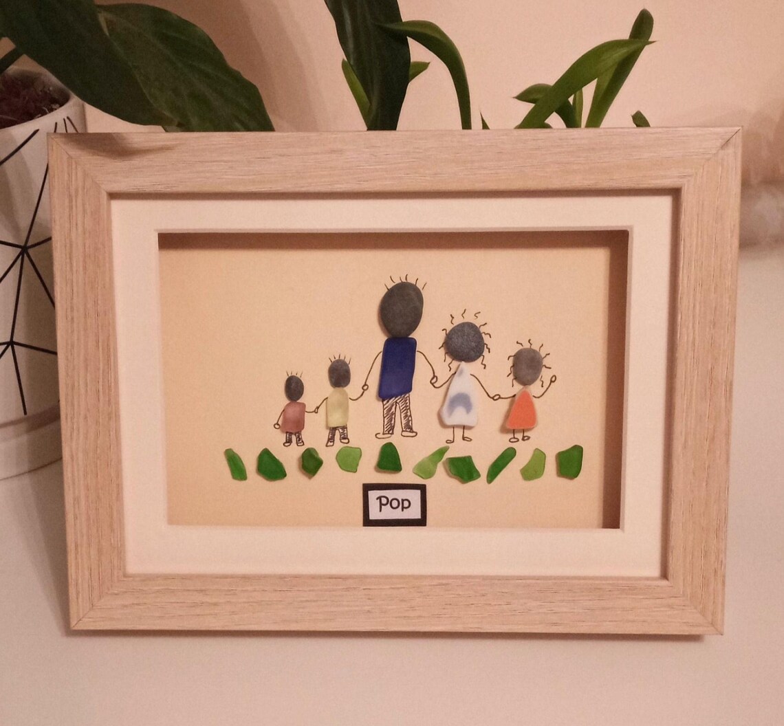 Family Picture Framed Personalized Art - Etsy