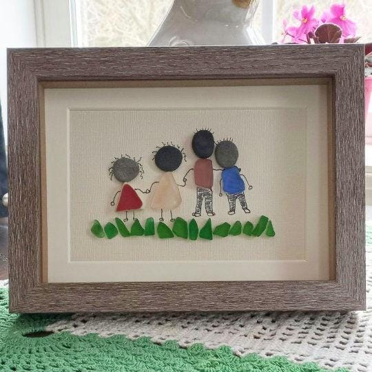 Family Picture Framed Personalized Art - Etsy