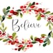 Believe Printable, Believe Print, Christmas Printable, Under 10 Dollars ...