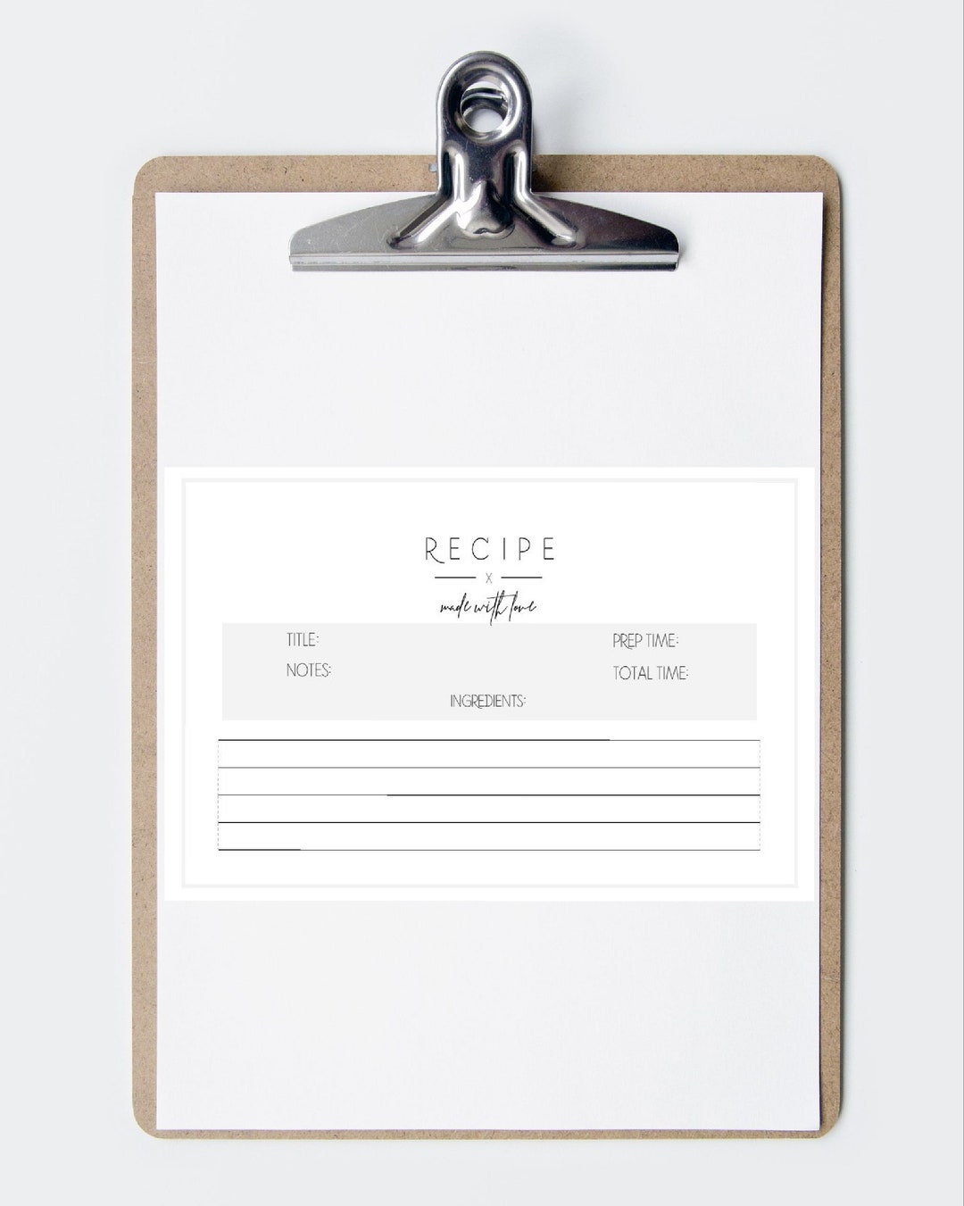 Printable Recipe Cards, Recipe Card Template, Recipe Cards Printable ...