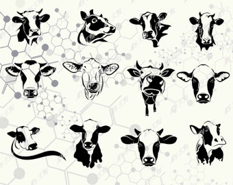Cow print stickers | Etsy
