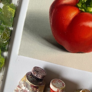 Bell Peppers - Bell Pepper Original Oil Painting - Vegetables Realistic ...