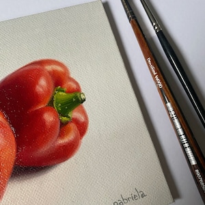 Bell Peppers - Bell Pepper Original Oil Painting - Vegetables Realistic ...