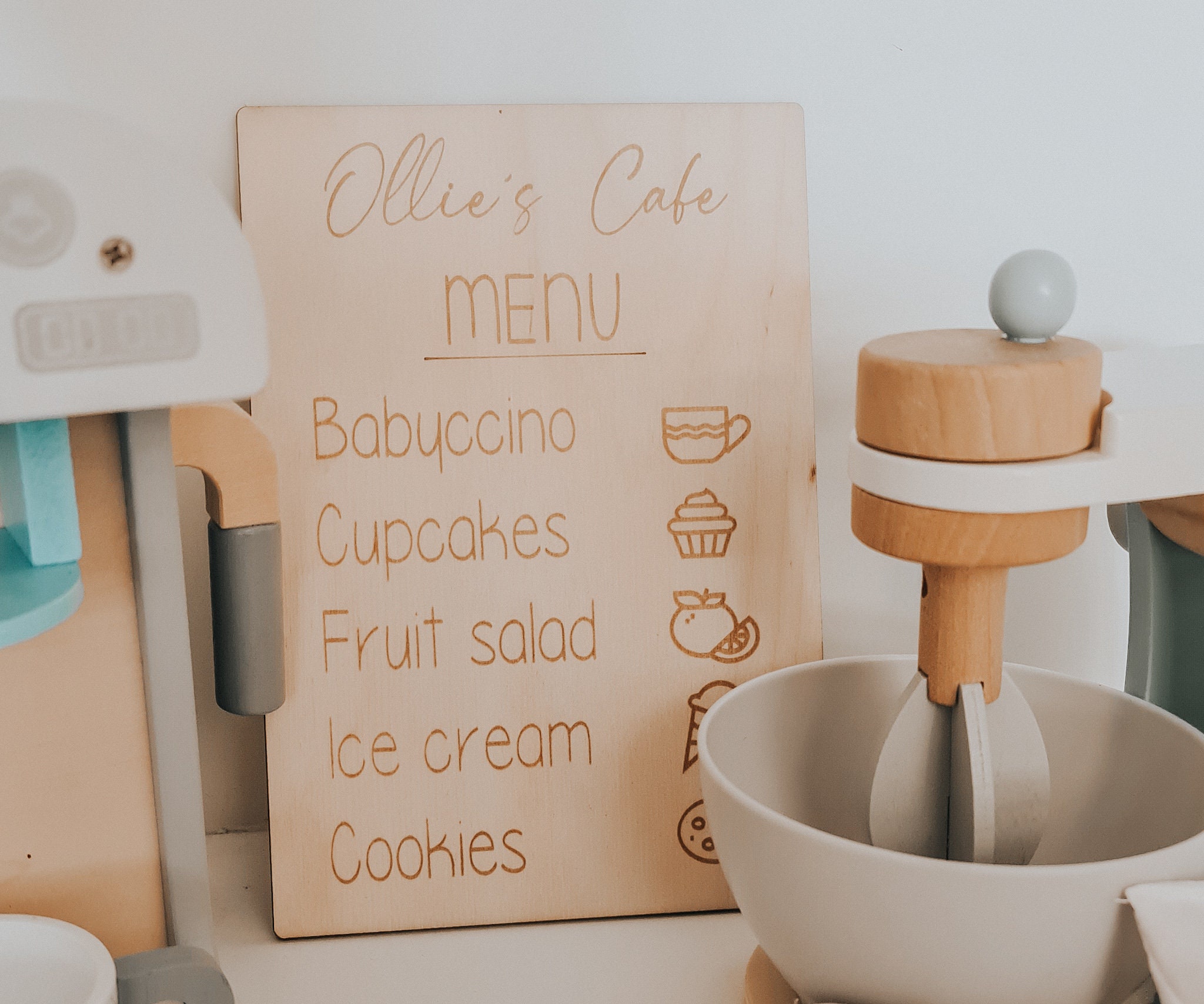 Kids Cafe Menu Play Kitchen Menu Playroom Decor - Etsy Australia