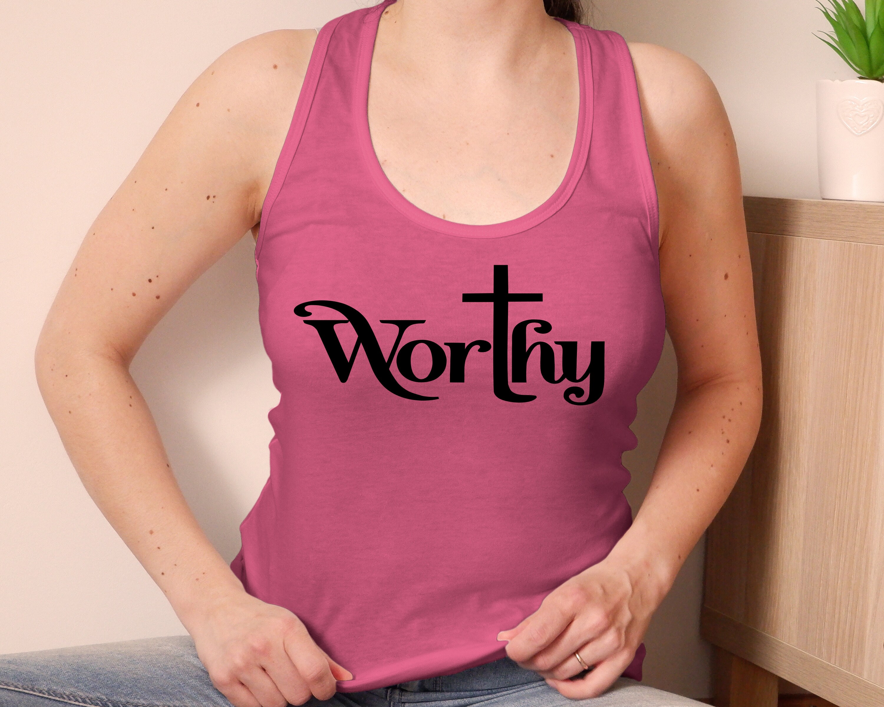 Worthy SVG Clipart Design Cut File Christian Saying Religious | Etsy