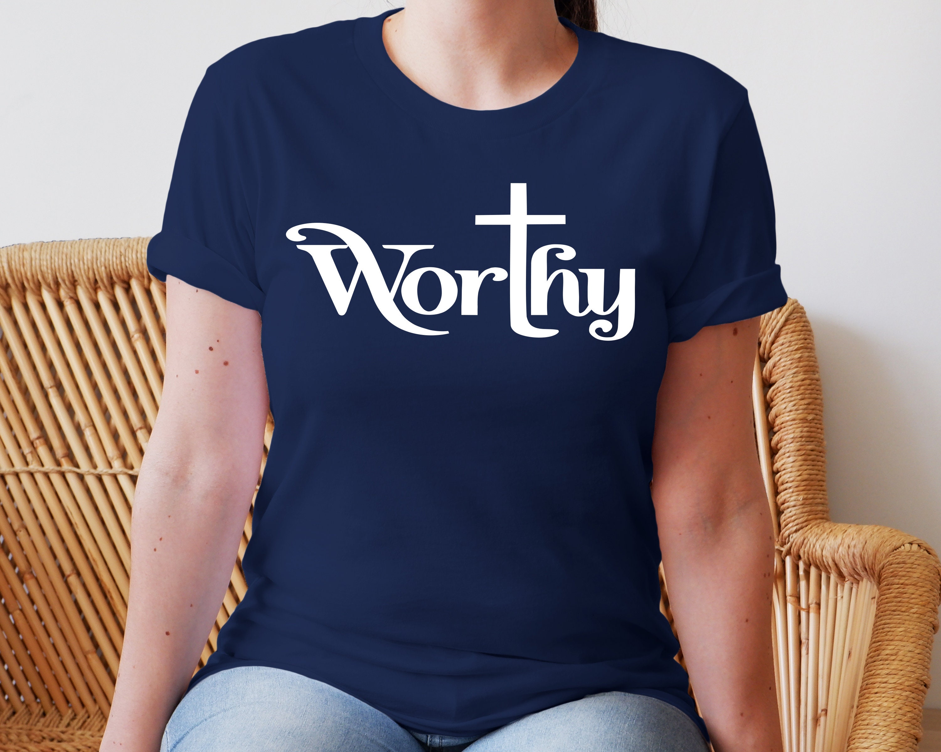 Worthy SVG Clipart Design Cut File Christian Saying Religious | Etsy