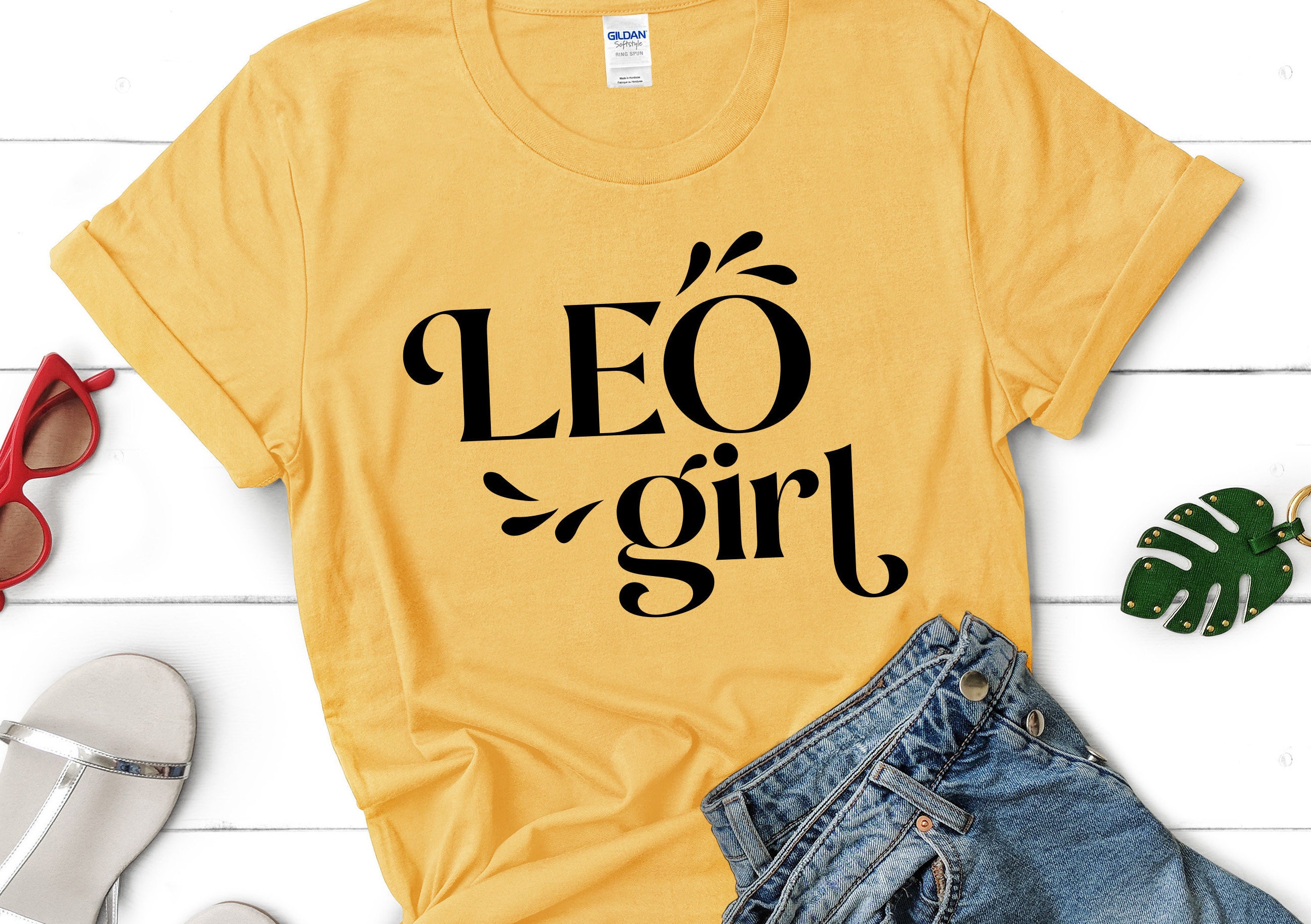 Leo Girl Zodiac Sign Print and Cut Design Download | Etsy