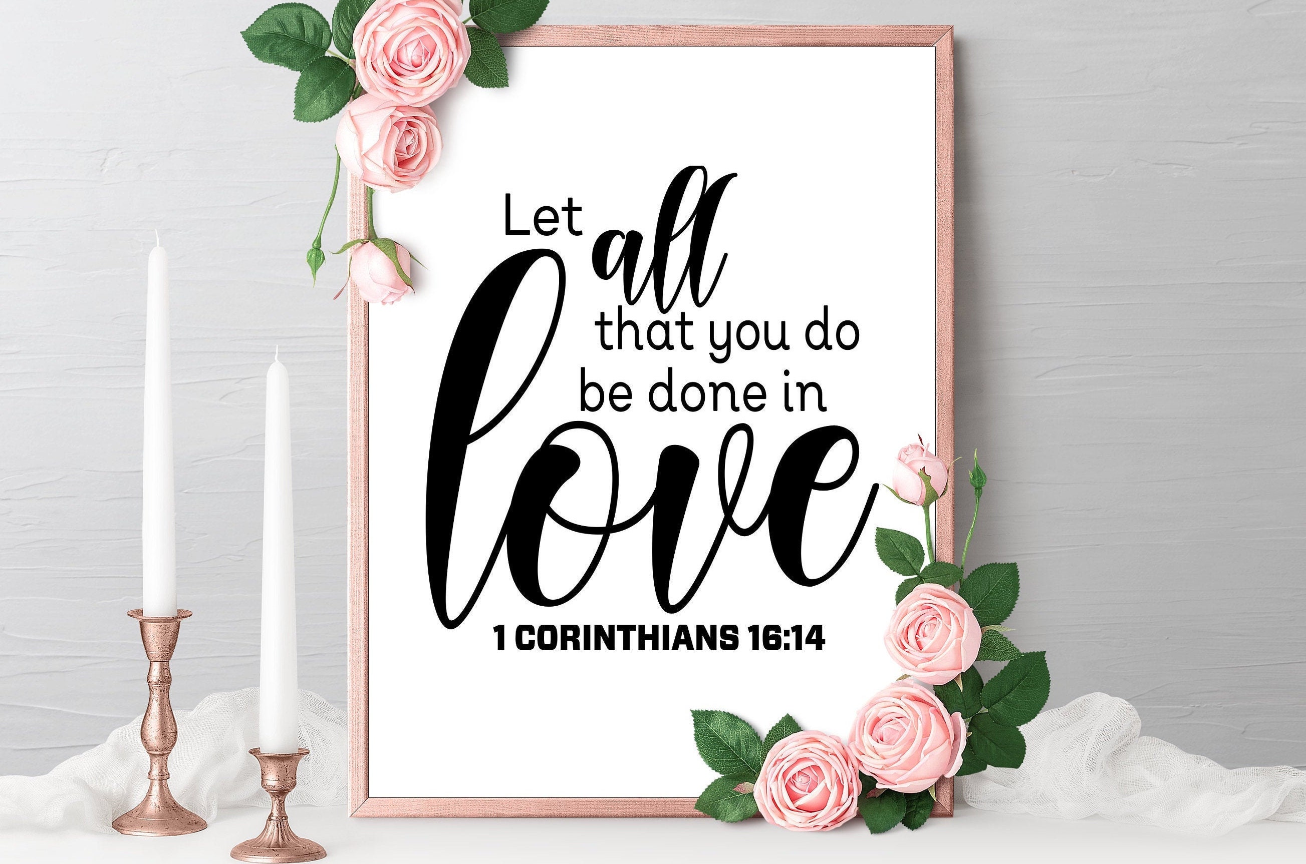 Let All That You Do Be Done In Love Bible Verse SVG Clipart | Etsy