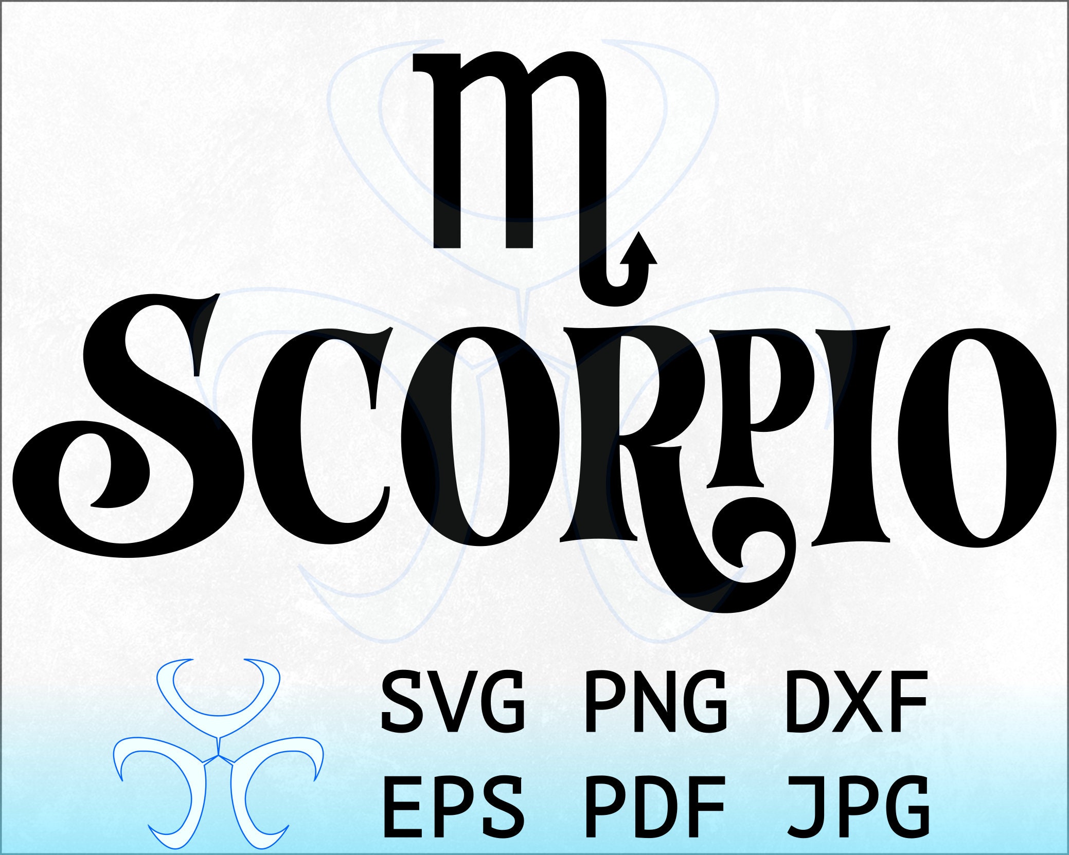Scorpio Hand Lettered Zodiac SVG Files for Cricut Scorpio - Etsy
