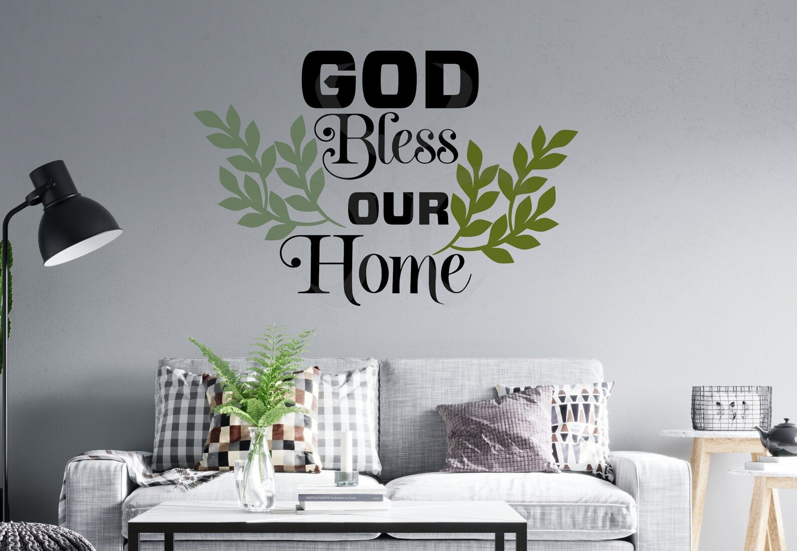 God Bless Our Home SVG Clipart Design Cut File, Christian Home Decor ...