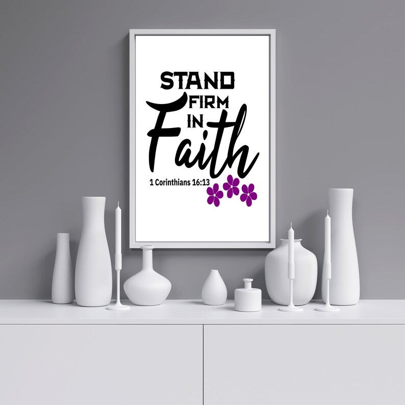 Stand Firm in Faith Svg Christian Svg Bible Verse SVG | Etsy