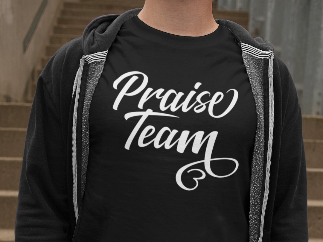 Church Group Quote, Praise Team White Text Design With Heart Christian ...