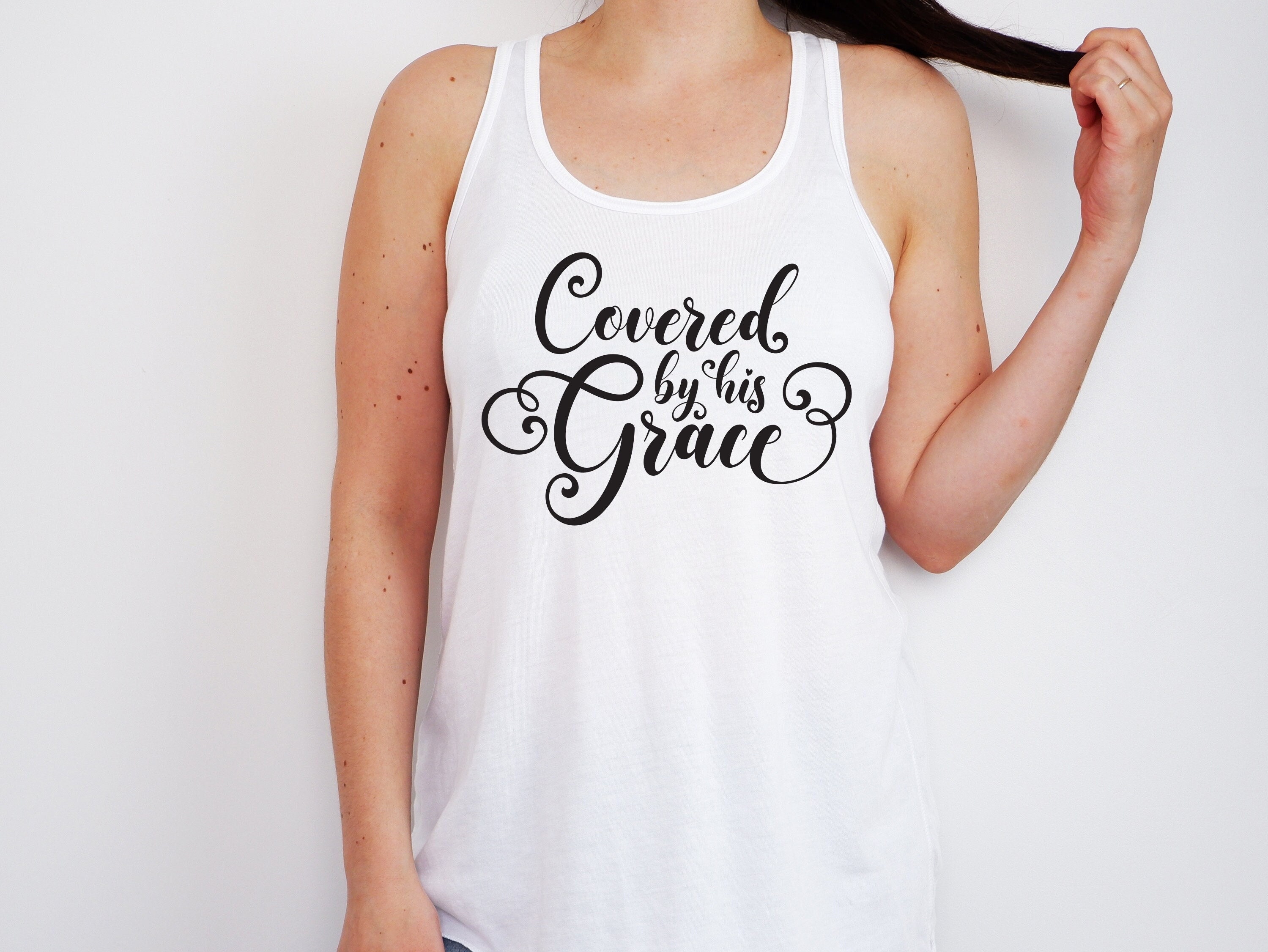 Covered by His Grace SVG Clipart Design Cut File Christian - Etsy