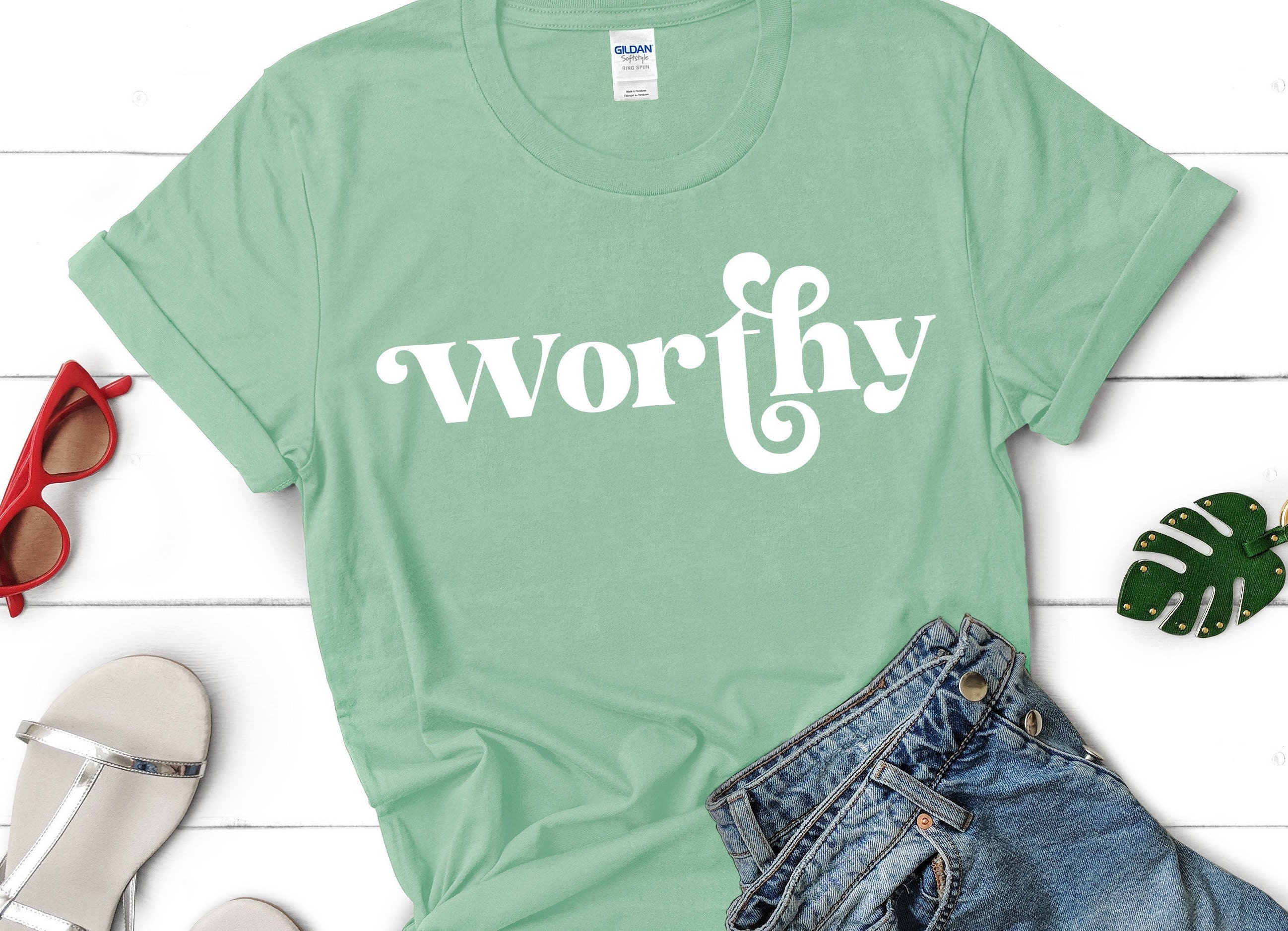 Worthy SVG Cut File I Am Worthy Hand Lettered Svg Files for | Etsy