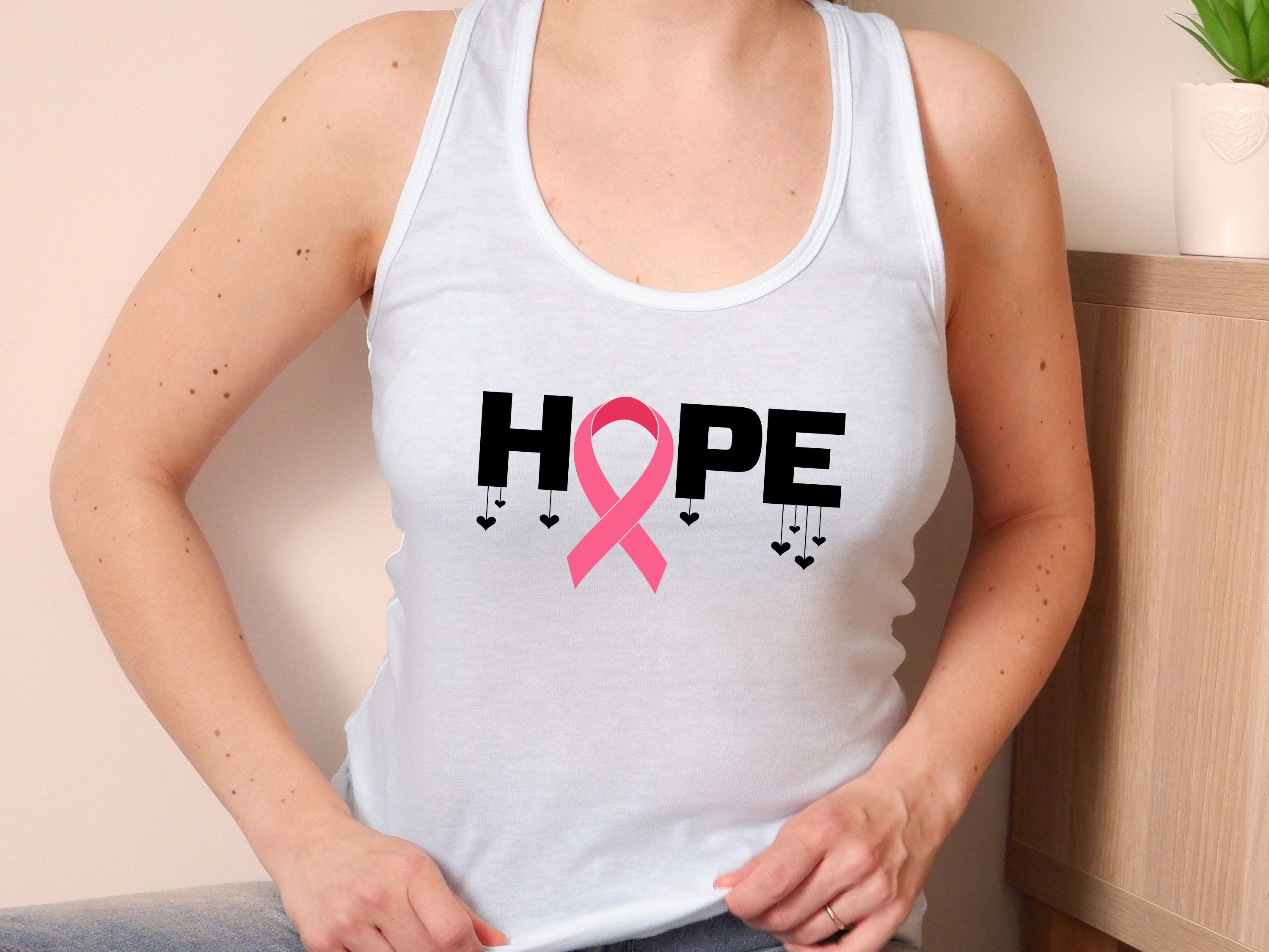 Breast Cancer Hope SVG Clipart: Pink Ribbon Design (digital Download ...