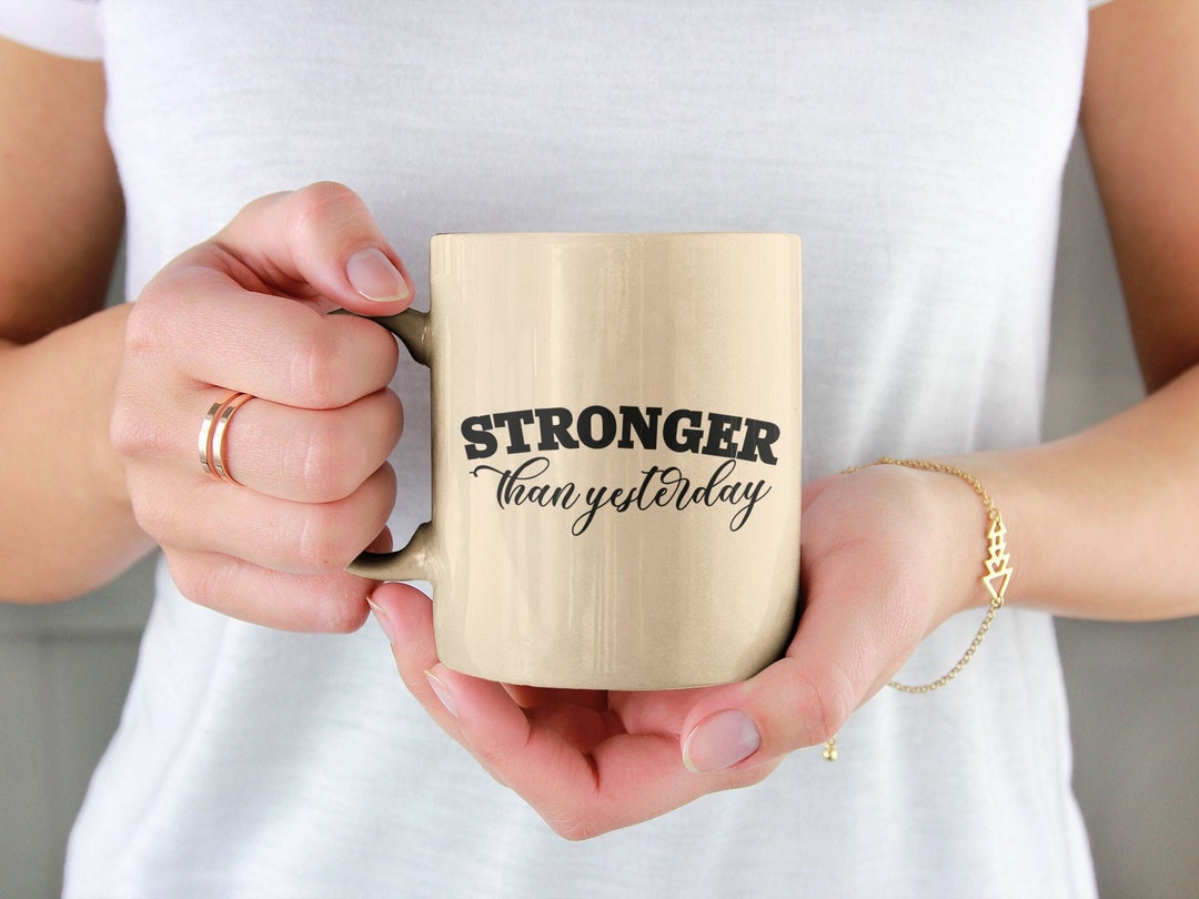 Stronger Than Yesterday SVG Clipart Design Cut File, Gym Workout and ...