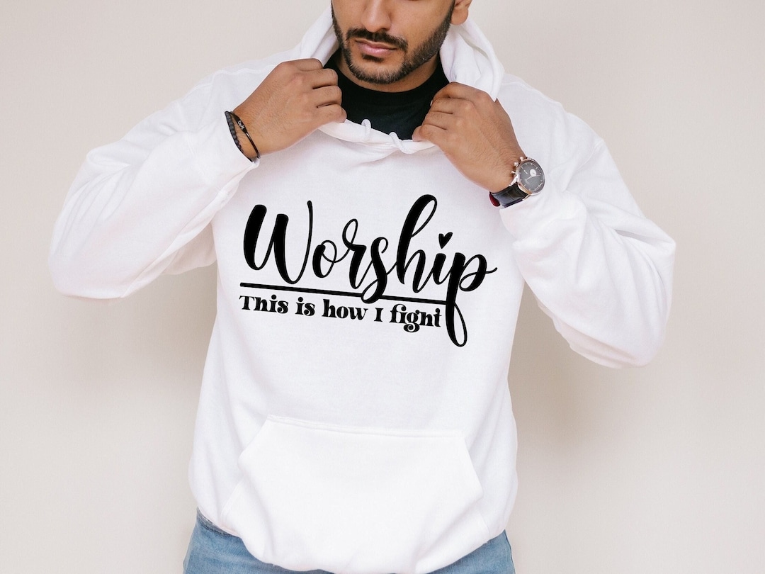 Worship This is How I Fight Christian Print and Cut File With Heart Svg ...