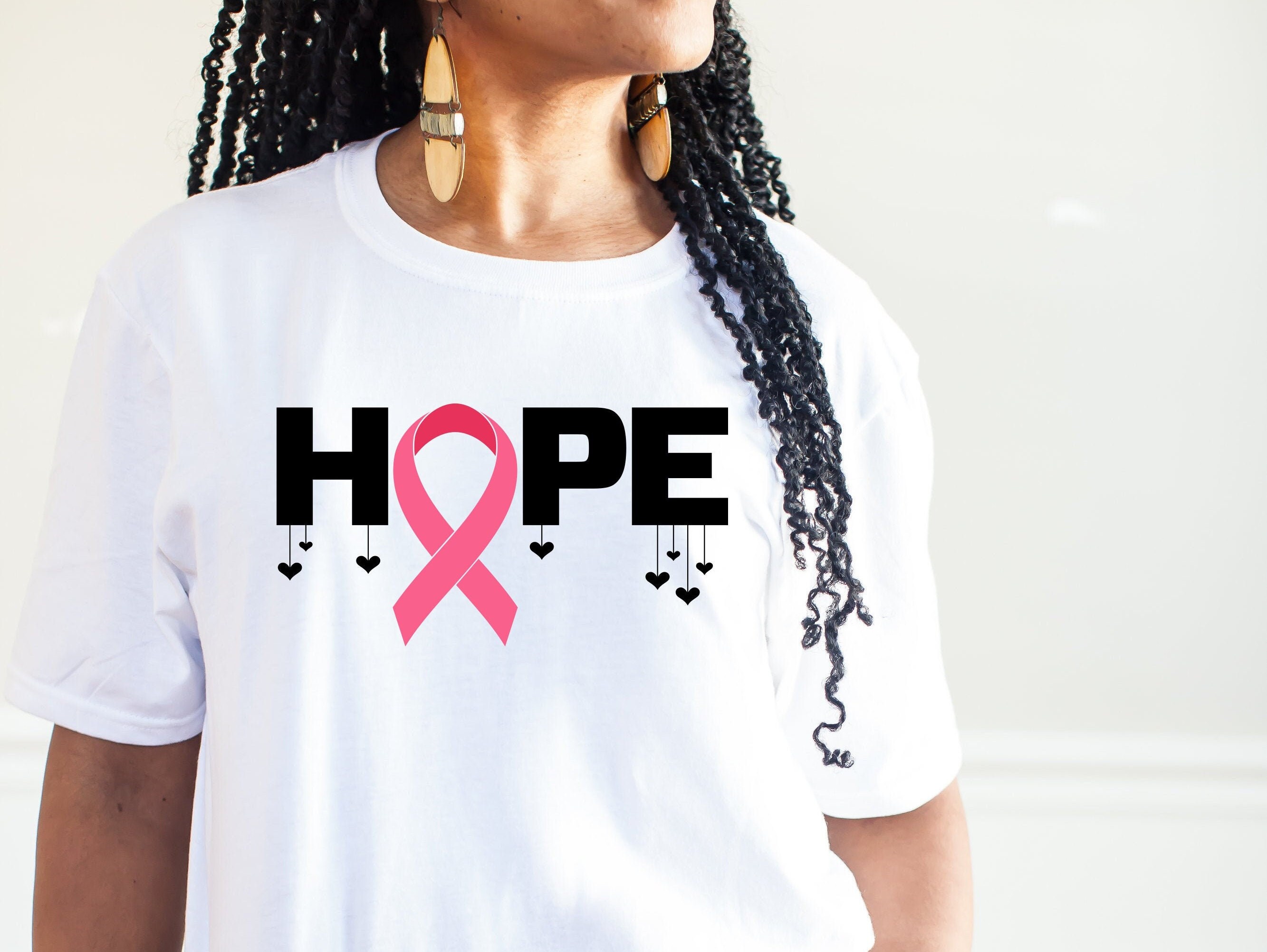 Breast Cancer Hope SVG Clipart: Pink Ribbon Design (digital Download ...