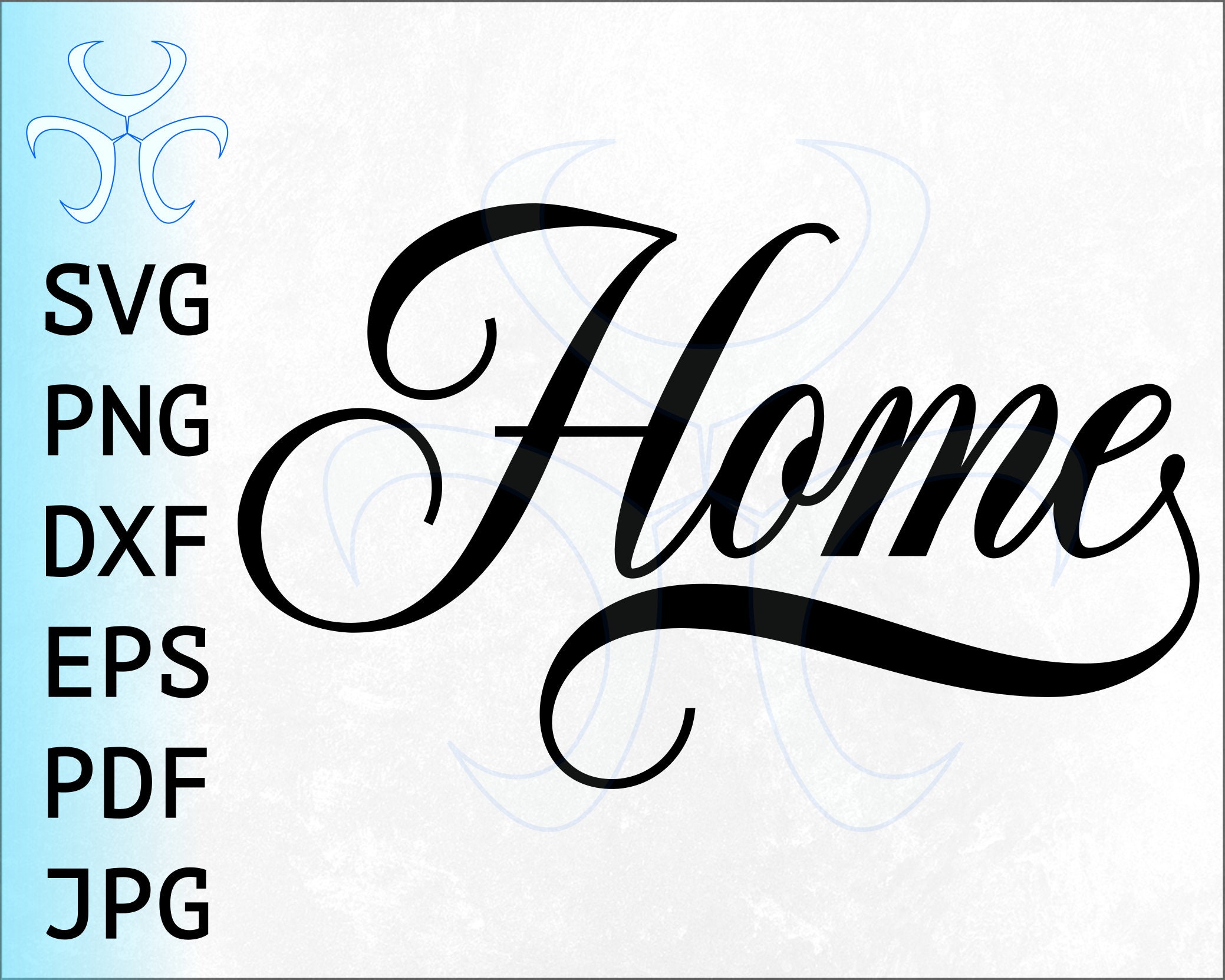 Home Hand Lettered Svg Wall Art Farmhouse Sign Decor Feels - Etsy