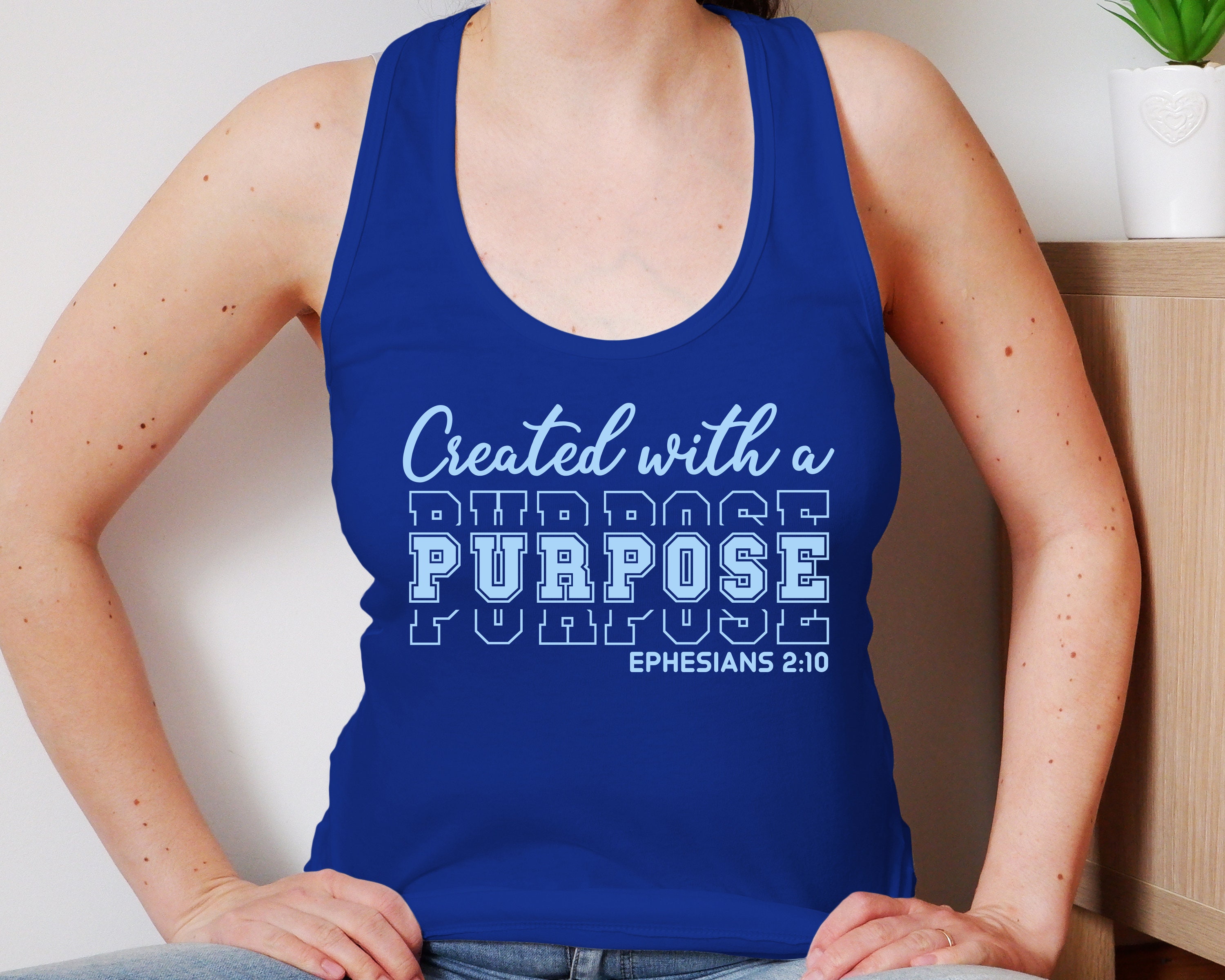 Created With A Purpose Bible Verse SVG Hand Lettered | Etsy