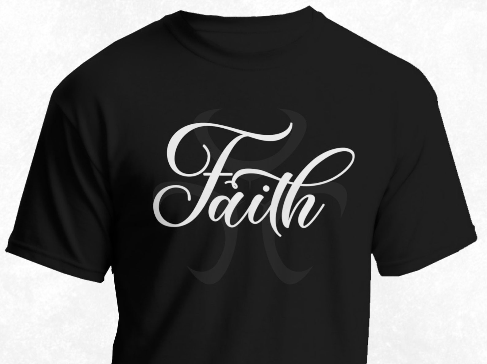 Faith Bold Cursive Print and Cut Design Download FTH | Etsy