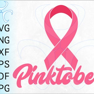 Pinktober Svg Clipart Design Cut File for Cancer Survivors, Png Pdf Eps ...