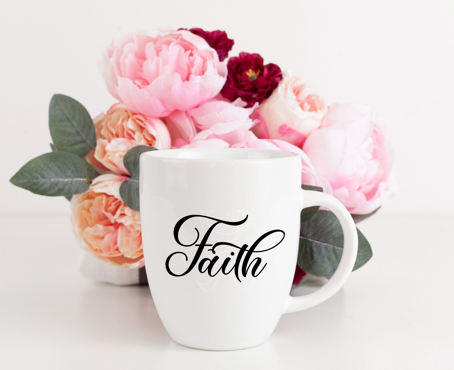 Faith Bold Cursive Print and Cut Design Download FTH | Etsy