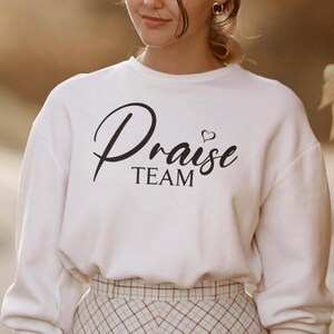 Praise Team Heart Graphic: Church Merch Design (PNG SVG) - Etsy