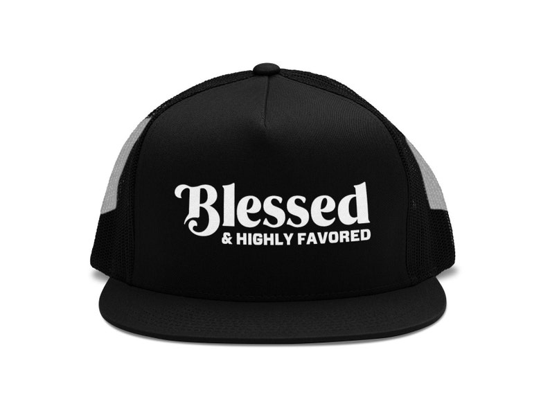 Blessed & Highly Favored White Text Christian Cut File Design - Etsy