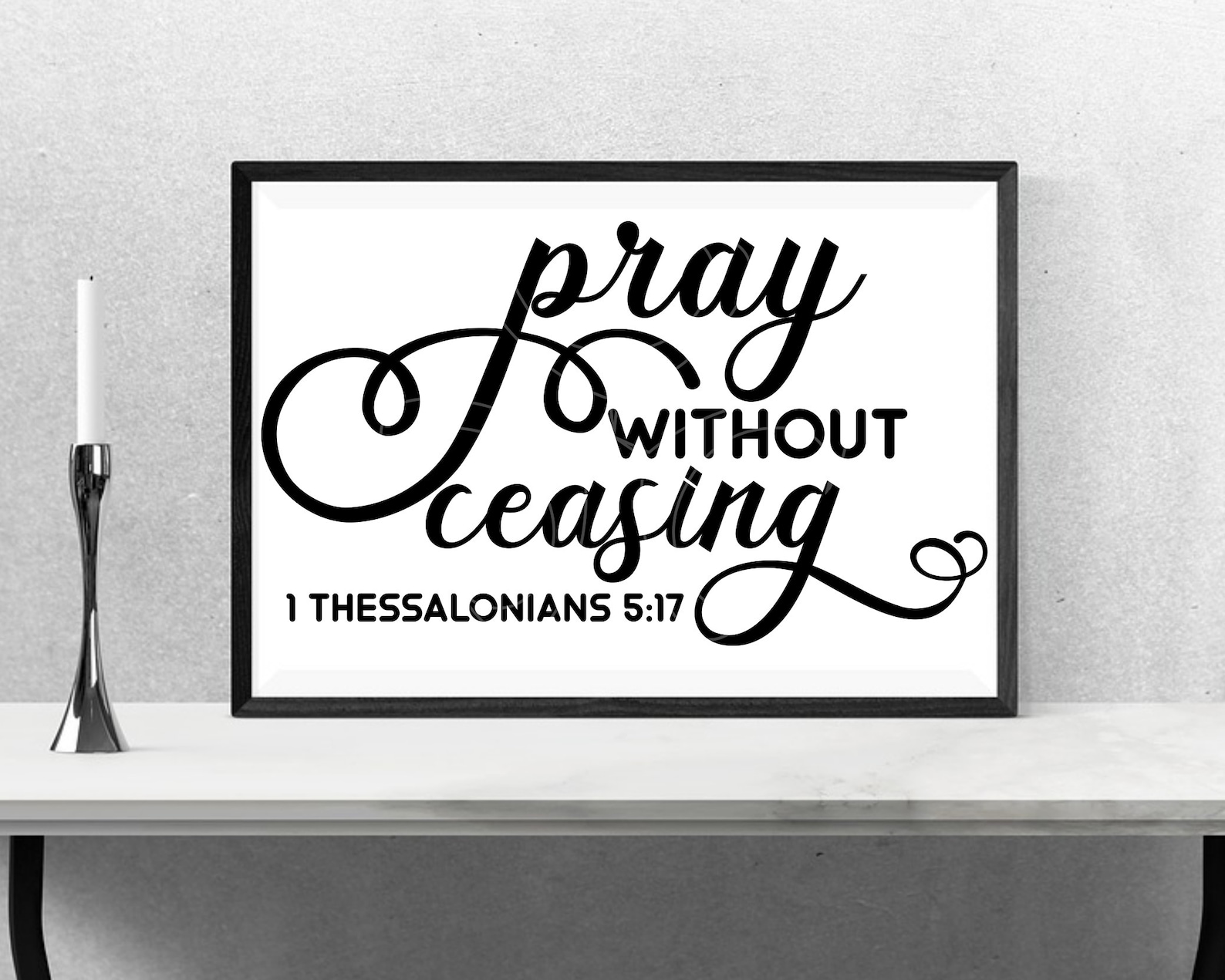 Pray Without Ceasing Svg Christian Svg Bible Verse Svg | Etsy