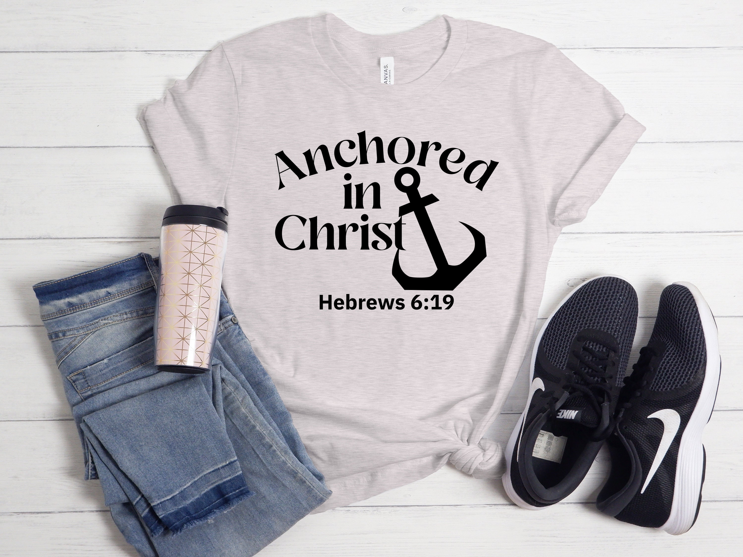 Anchored in Christ Bible Verse Print and Cut Design Download - Etsy Israel