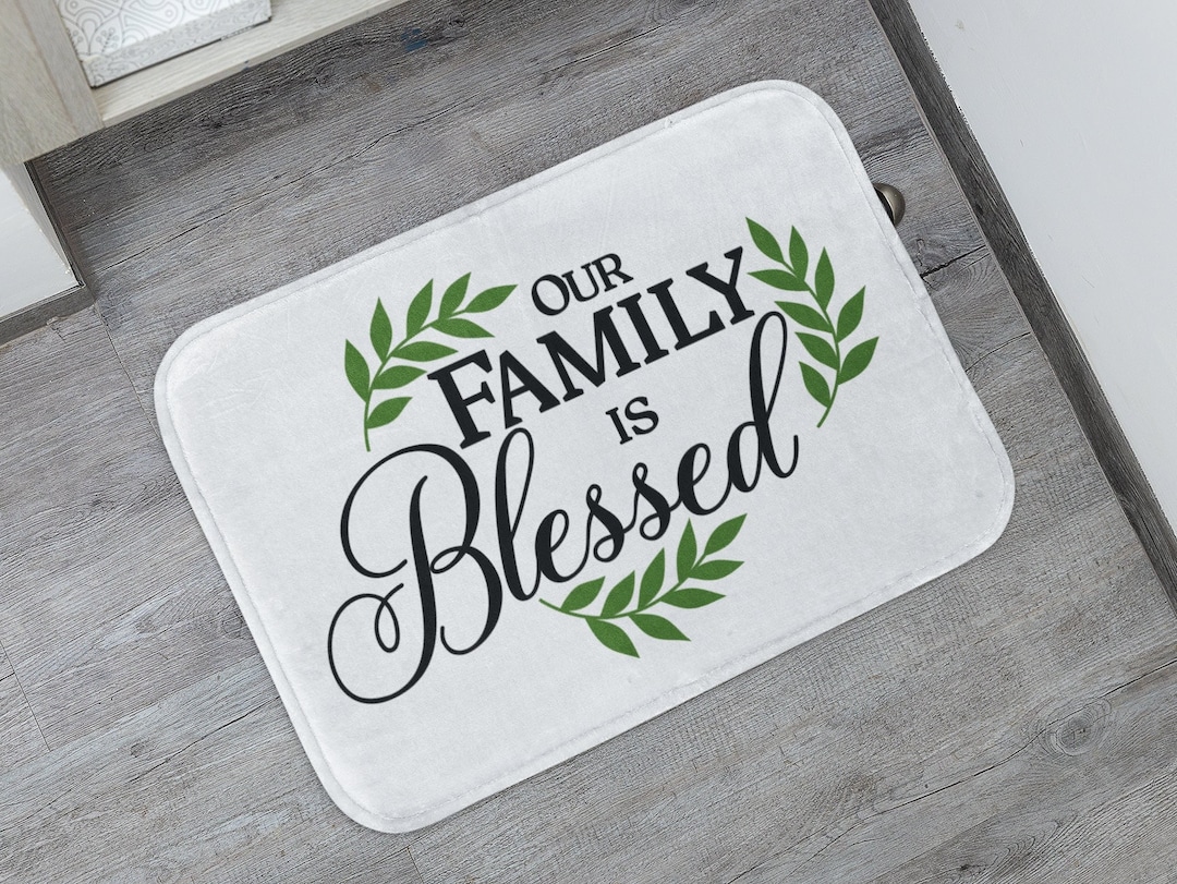 Our Family is Blessed Saying SVG Clipart Design Cut File, Christian ...