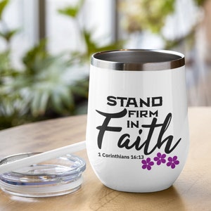 Stand Firm in Faith Svg, Christian Svg, Bible Verse SVG, Clipart Design ...