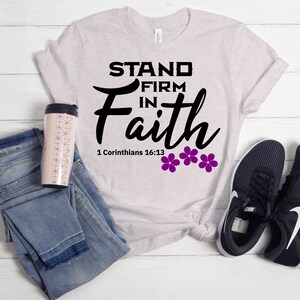 Stand Firm in Faith Svg Christian Svg Bible Verse SVG | Etsy