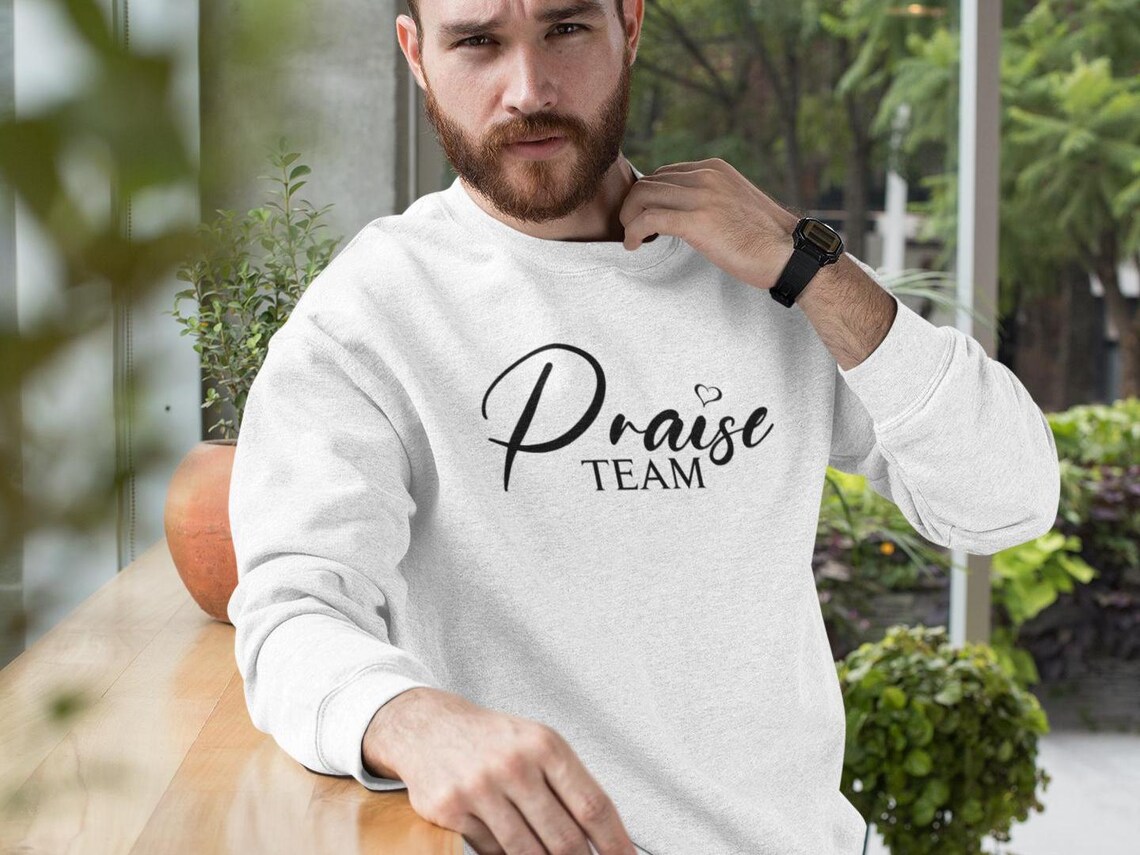 Praise Team Heart Graphic: Church Merch Design (PNG SVG) - Etsy