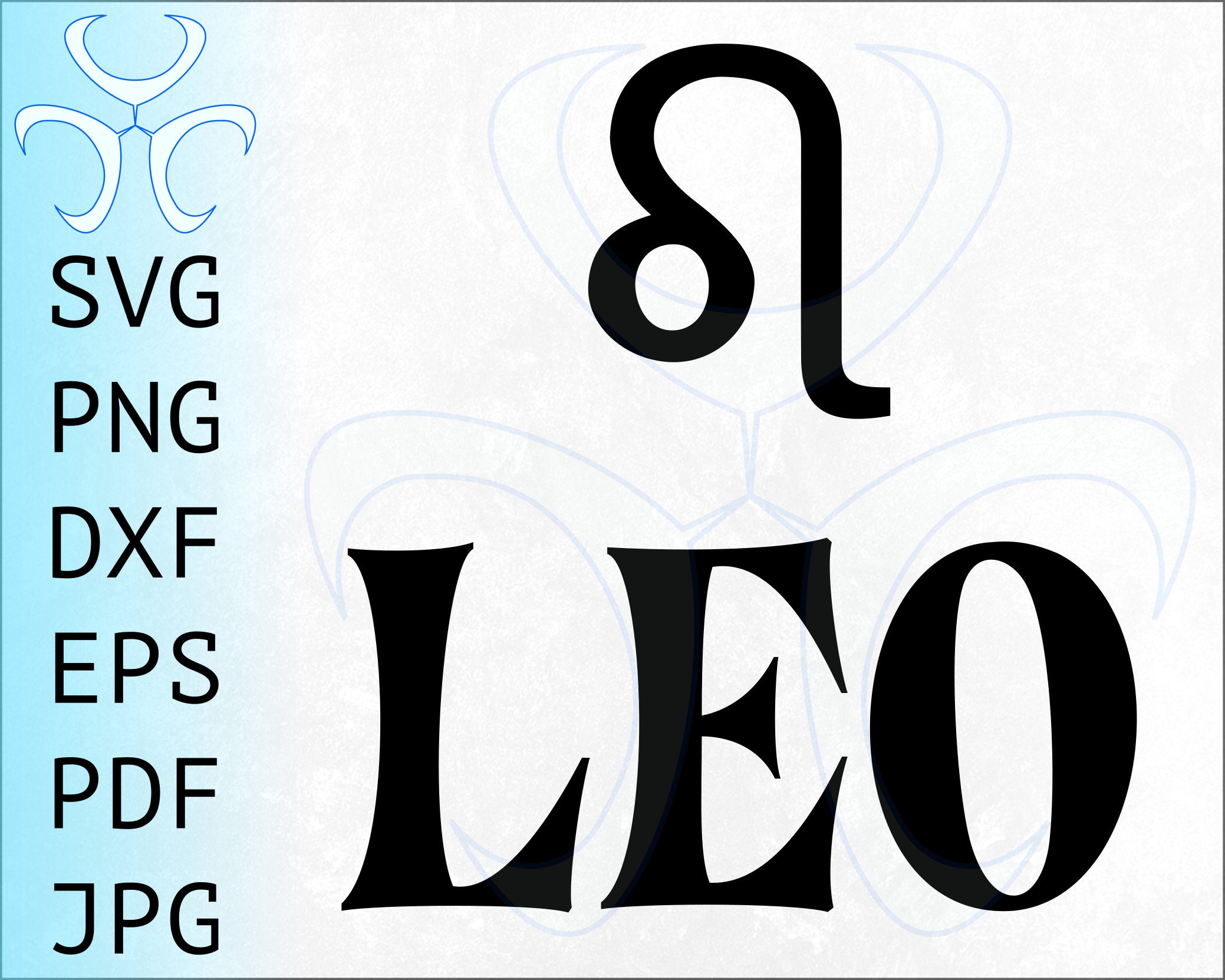 Leo Hand Lettered Zodiac SVG Files for Cricut Leo Gift Print - Etsy
