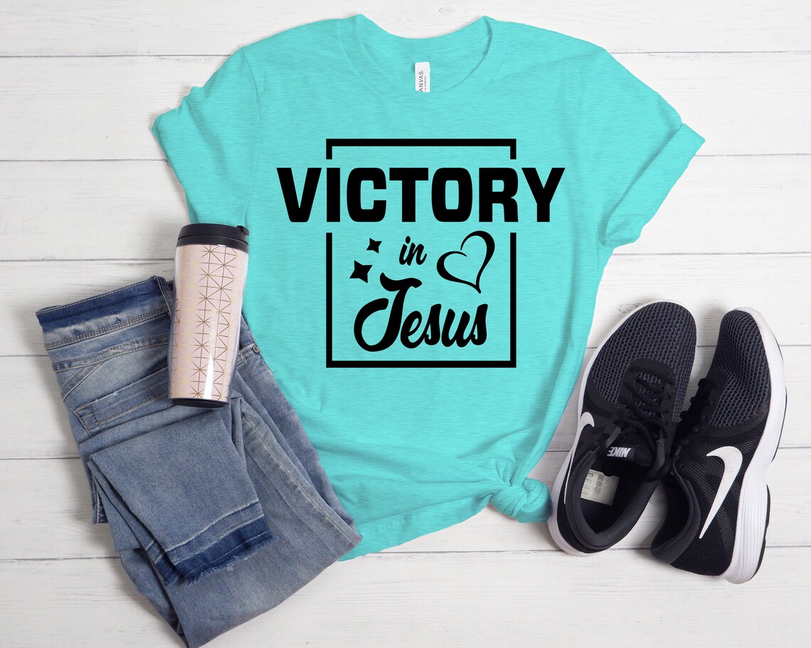 Victory in Jesus Svg Files for Cricut Religious Svg Wall Art - Etsy