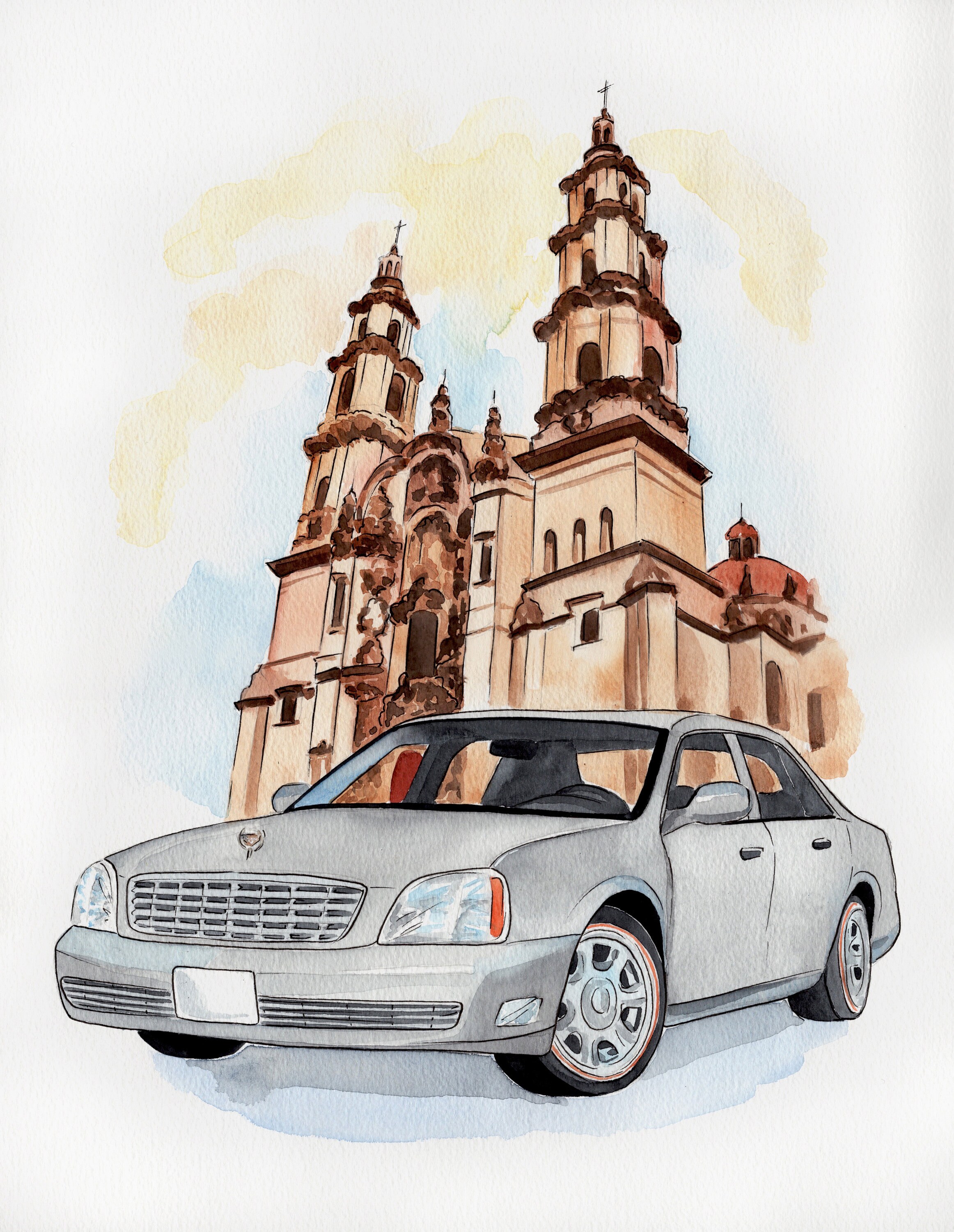 Custom car portrait. Custom portrait illustration. Custom | Etsy