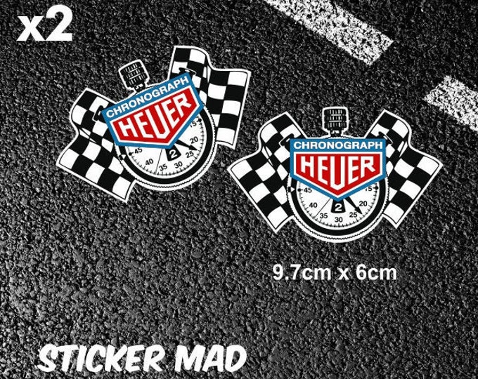 CHRONOGRAPH HEUER Stopwatch Stickers High Quality 97mm - Etsy