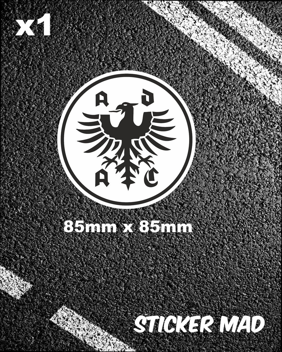 D DEUTSCHLAND Round ADAC Sticker 85mm Bumper Car / Van / Lorry ...