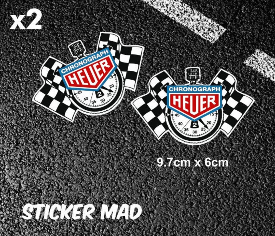 CHRONOGRAPH HEUER Stopwatch Stickers High Quality 97mm - Etsy