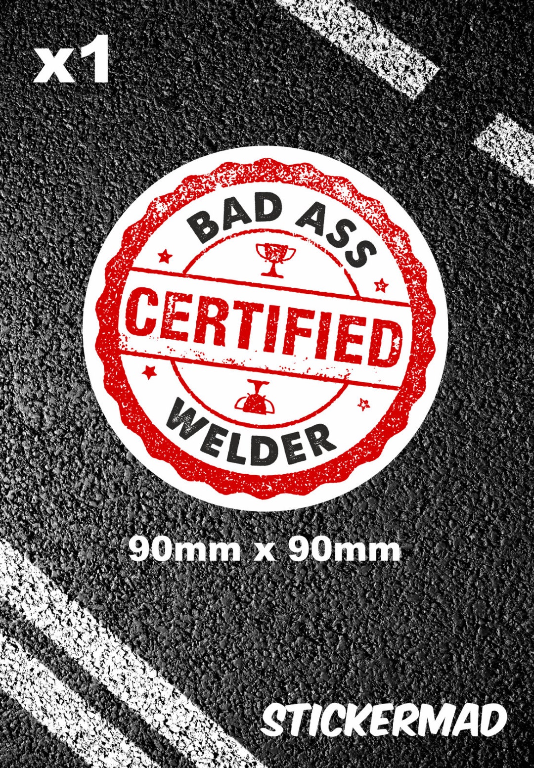 Funny Welder Vinyl Sticker Welding MIG TIG Stick Plasma Arc GAS Mosa ...