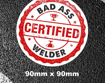 Funny Welder Vinyl Sticker Welding MIG TIG Stick Plasma Arc GAS Mosa ...