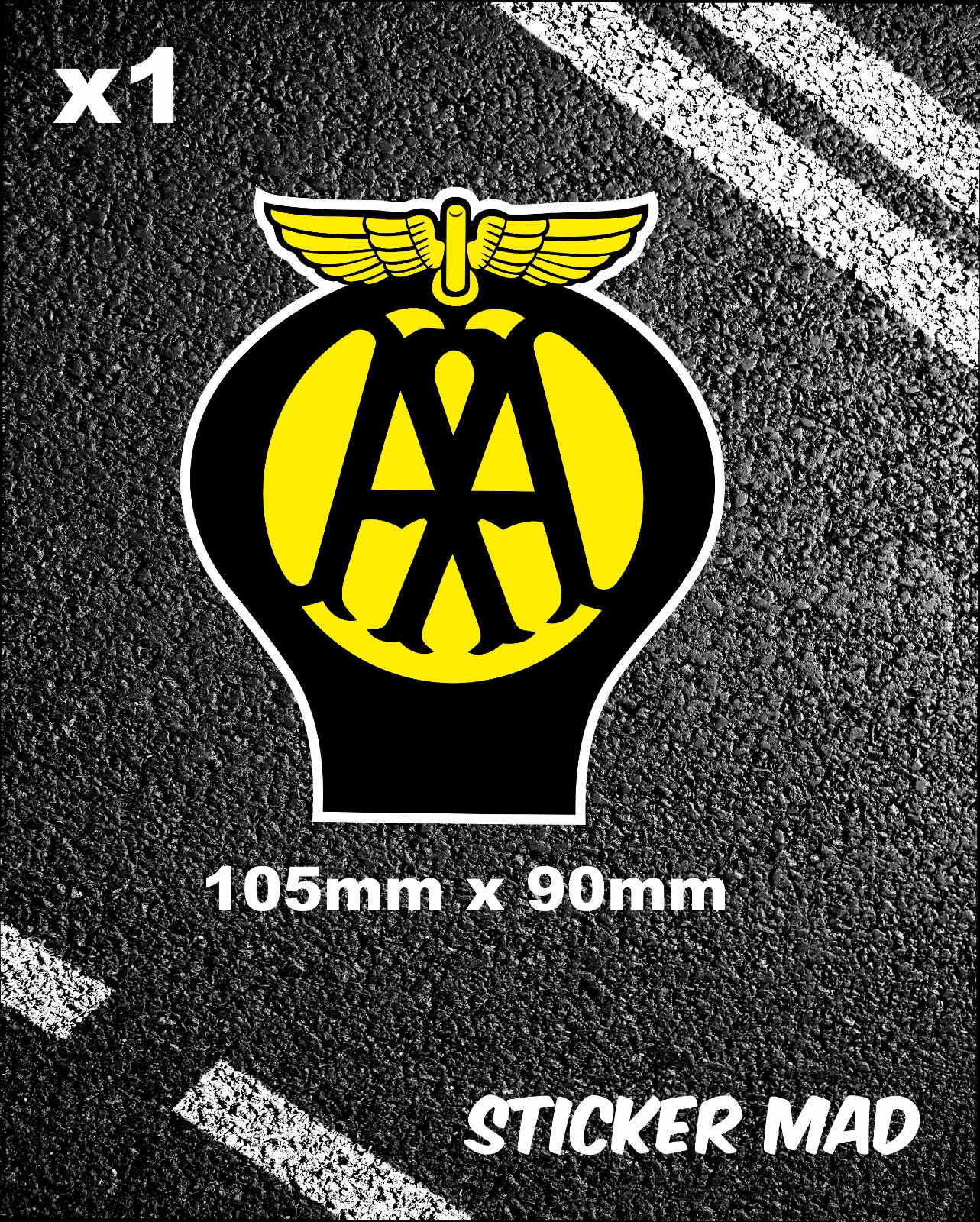 AA Badge Classic Sticker Garage Car Motorhome Van Breakdown Services ...