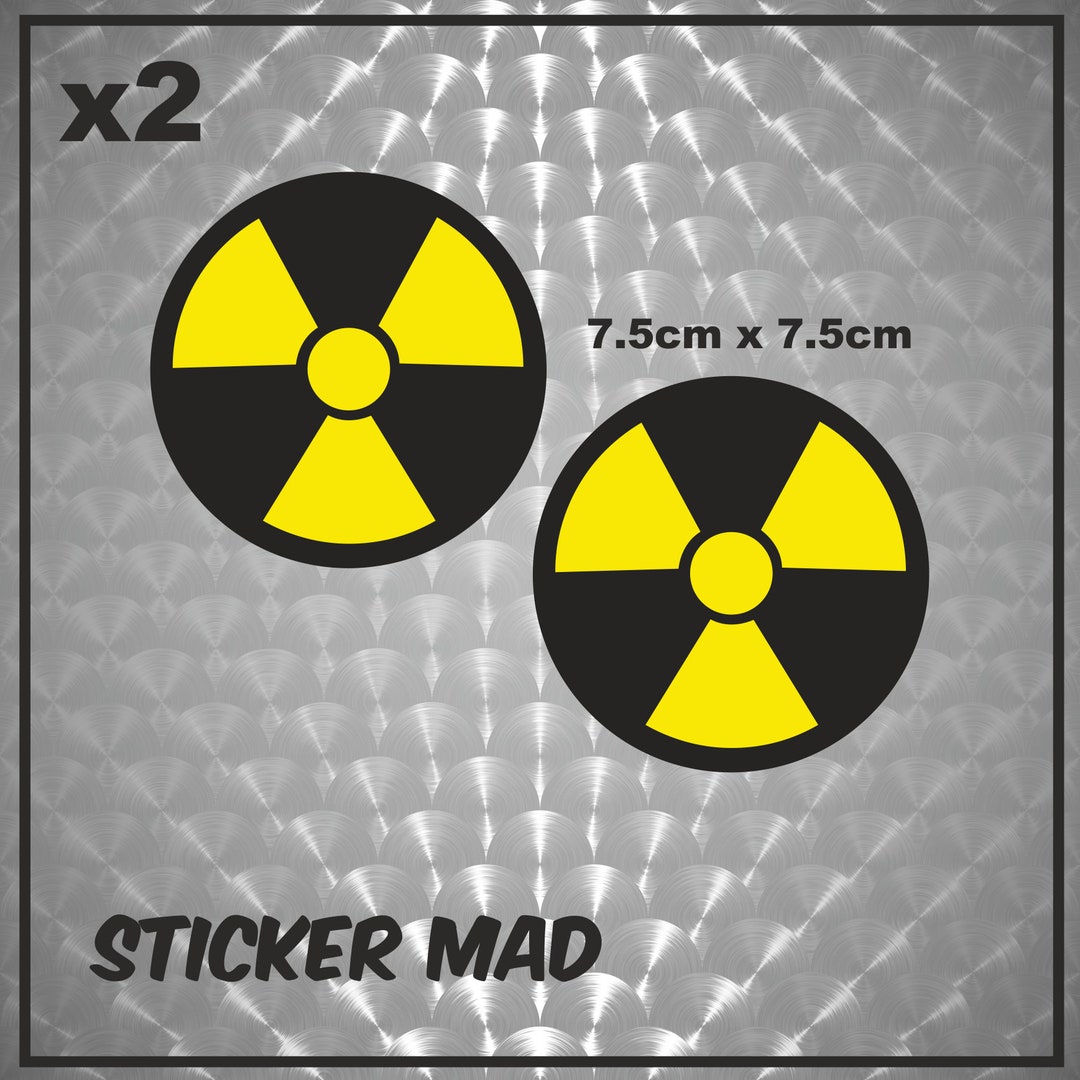 RADIATION Stickers Gloss Vinyl High Quality Radioactive - Etsy
