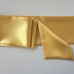 Yellow Satin Sash Two Sides , Two Layers, Any Length - Etsy