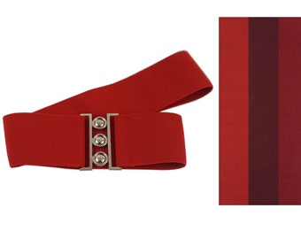 Red Elastic Belt | Etsy