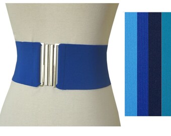 Wide Blue Belt | Etsy